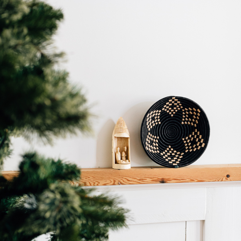 Hand Carved Nativity Hut – Azizi Life