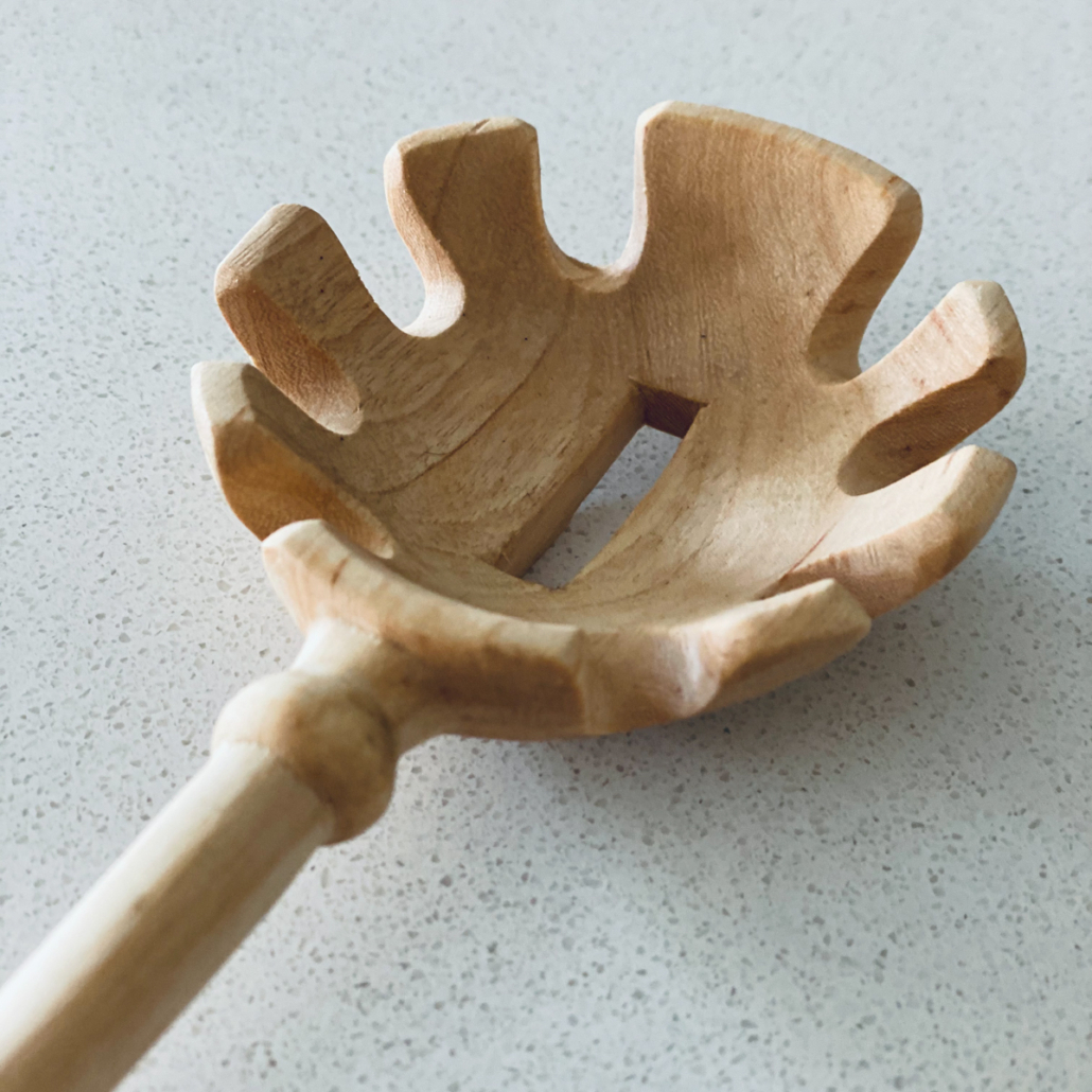 Hand Carved Imogene Pasta Spoon – Azizi Life
