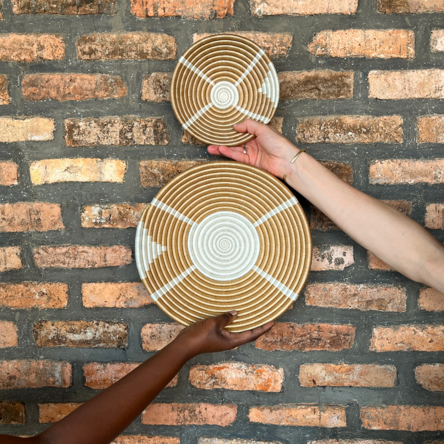 Modern Pearl Woven Bowls – Daybreak – Azizi Life